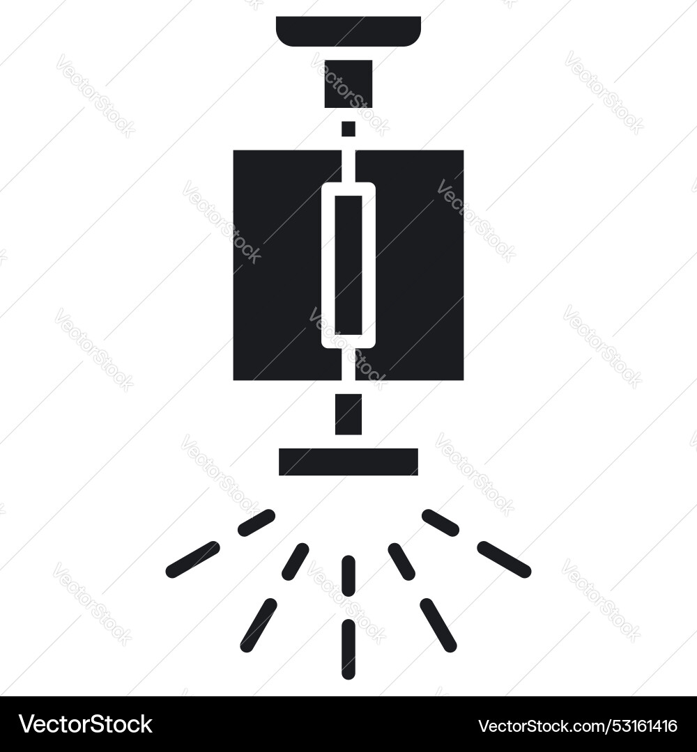 Sprinkler icon symbol on white background Vector Image
