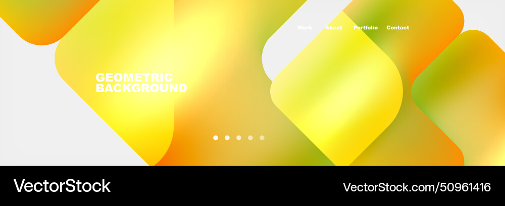 Square internet web page design template Vector Image