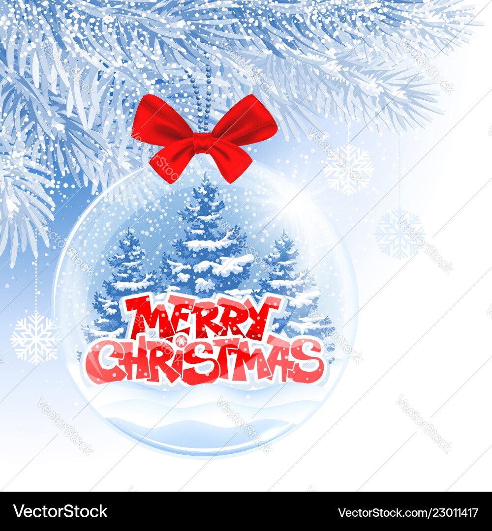 Christmas and new year ball Royalty Free Vector Image