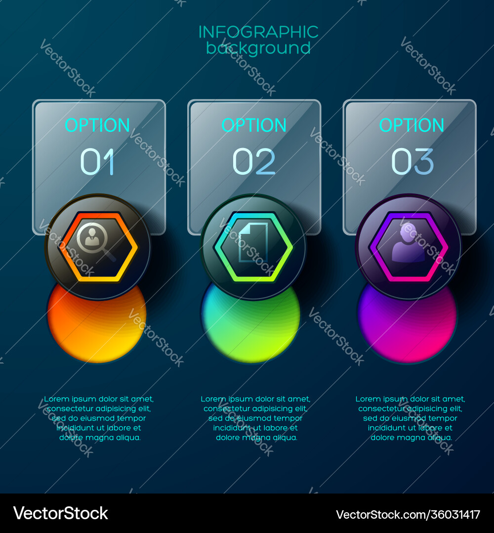 Circle hexagon selector background Royalty Free Vector Image