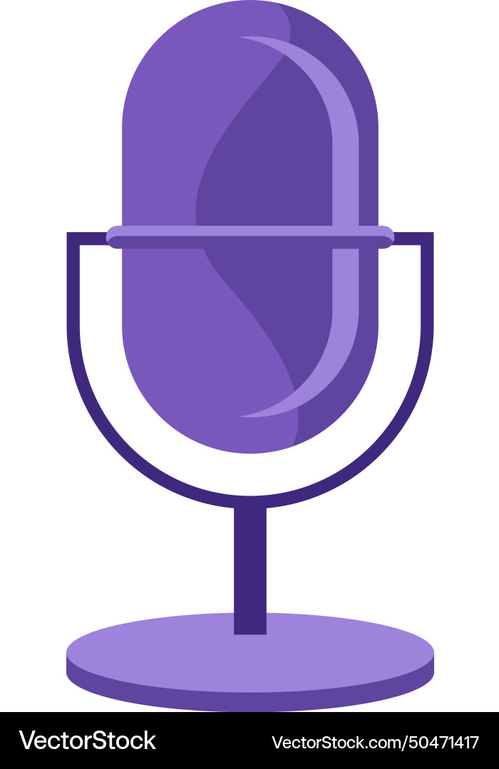 Microphone icon isolated Royalty Free Vector Image