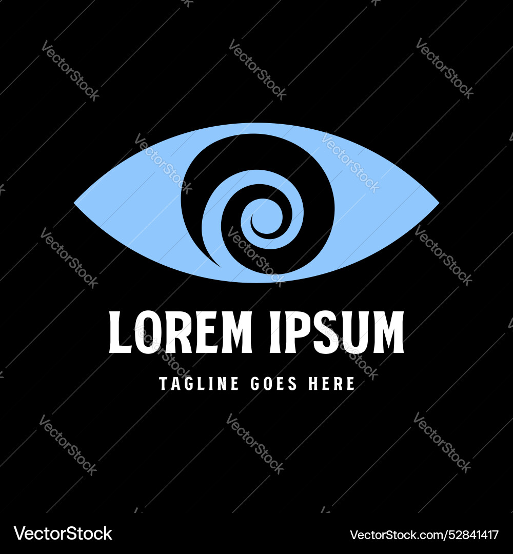 Simple minimalist eyeball for eye vision optic Vector Image