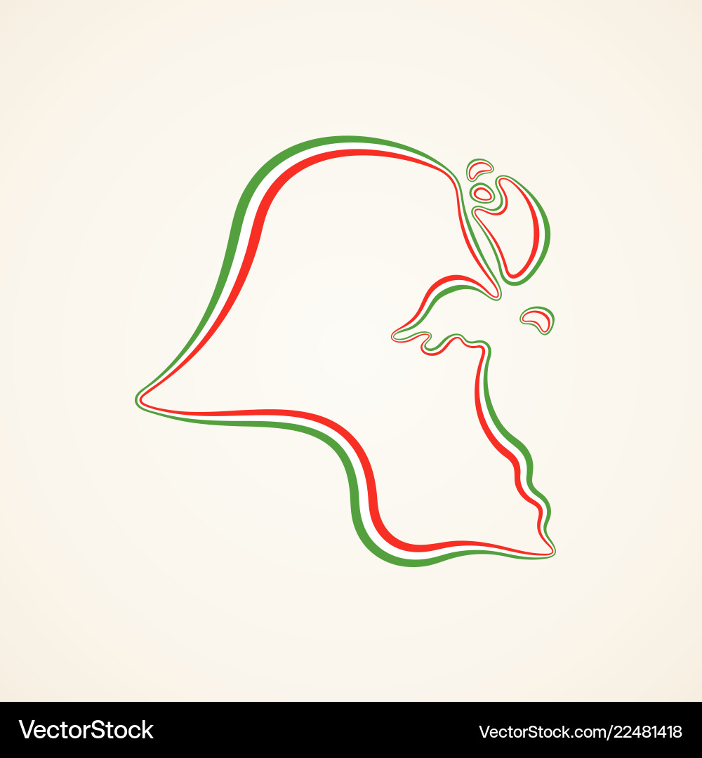 Kuwait Map Outline How To Draw Kuwait Map || Kuwait Outline Map