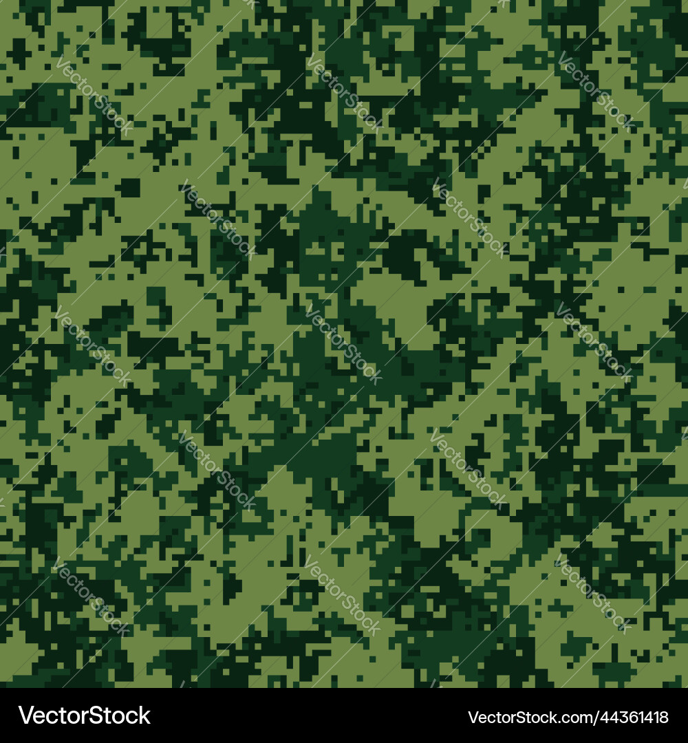 Pixel camouflage for a soldier army uniform Vector Image