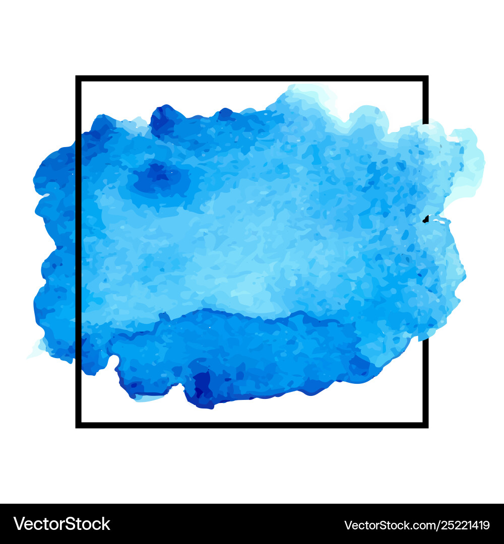 Blue watercolor Royalty Free Vector Image - VectorStock