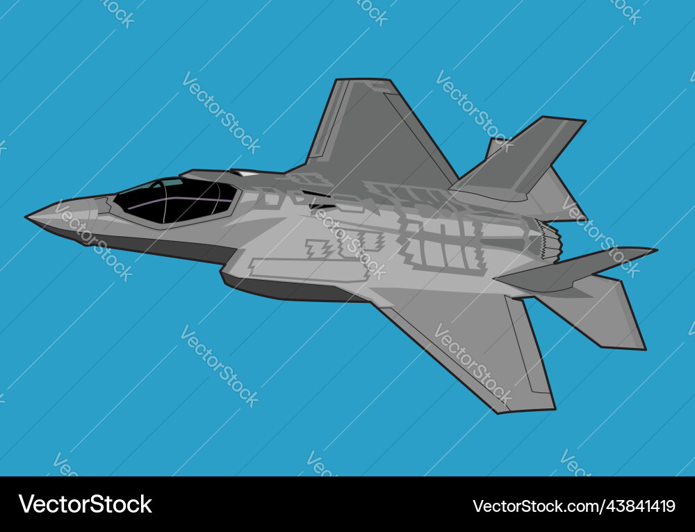 F-35 Stealth Fighter Jet Royalty Free Vector Image