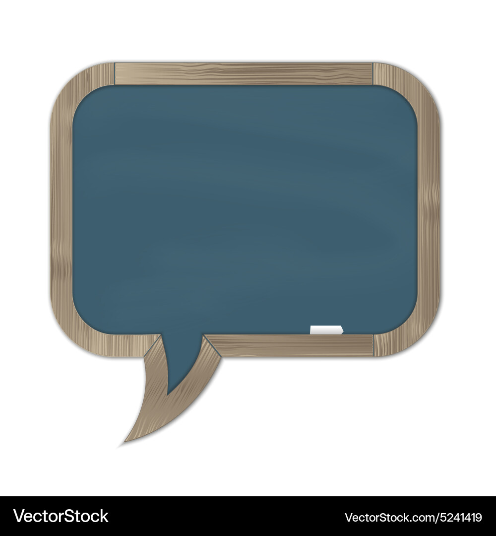 Grey rounded chalkboard Royalty Free Vector Image