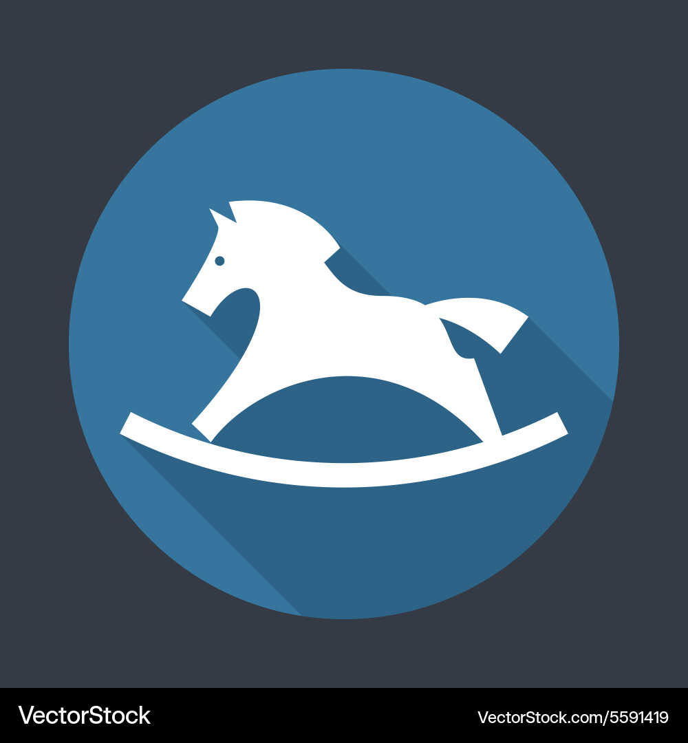 Rocking horse icon Royalty Free Vector Image - VectorStock