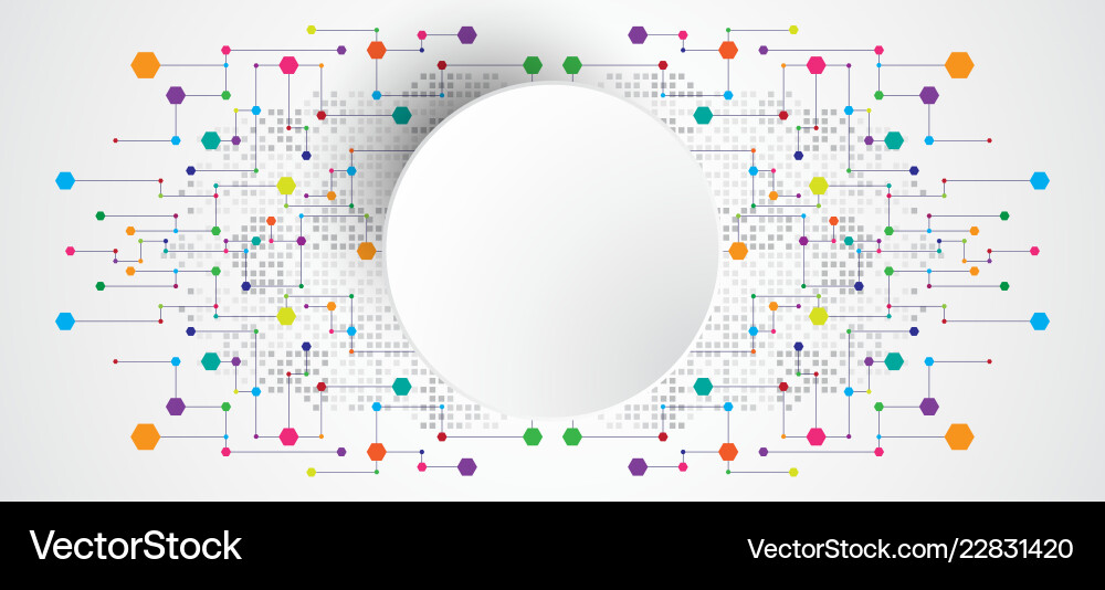 Background in the concept of technology Royalty Free Vector