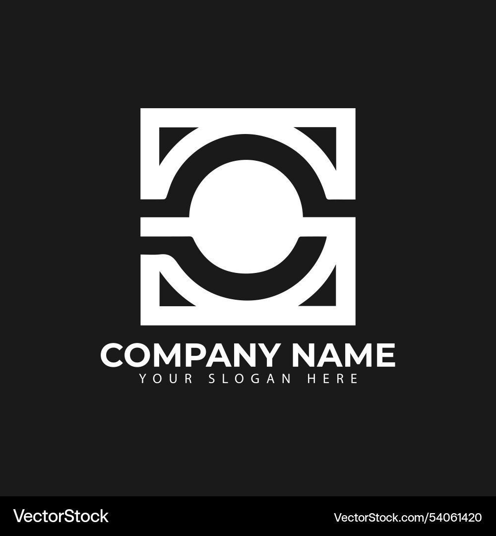 Creative data logo template Royalty Free Vector Image