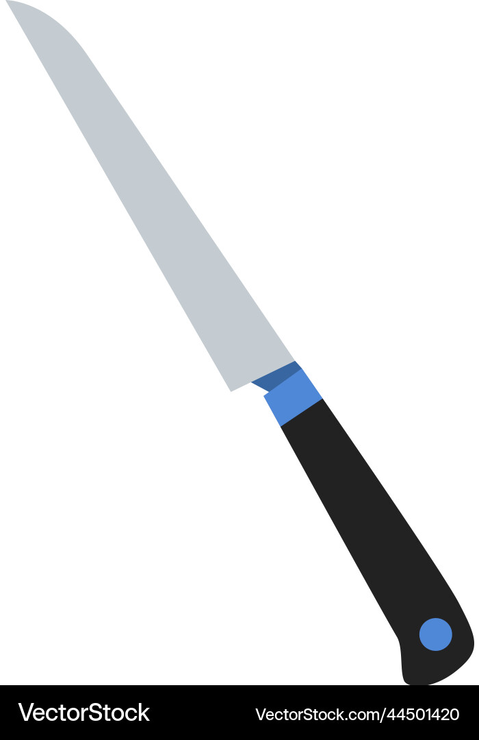 Kitchen knife icon vegetable chopping blade tool Vector Image