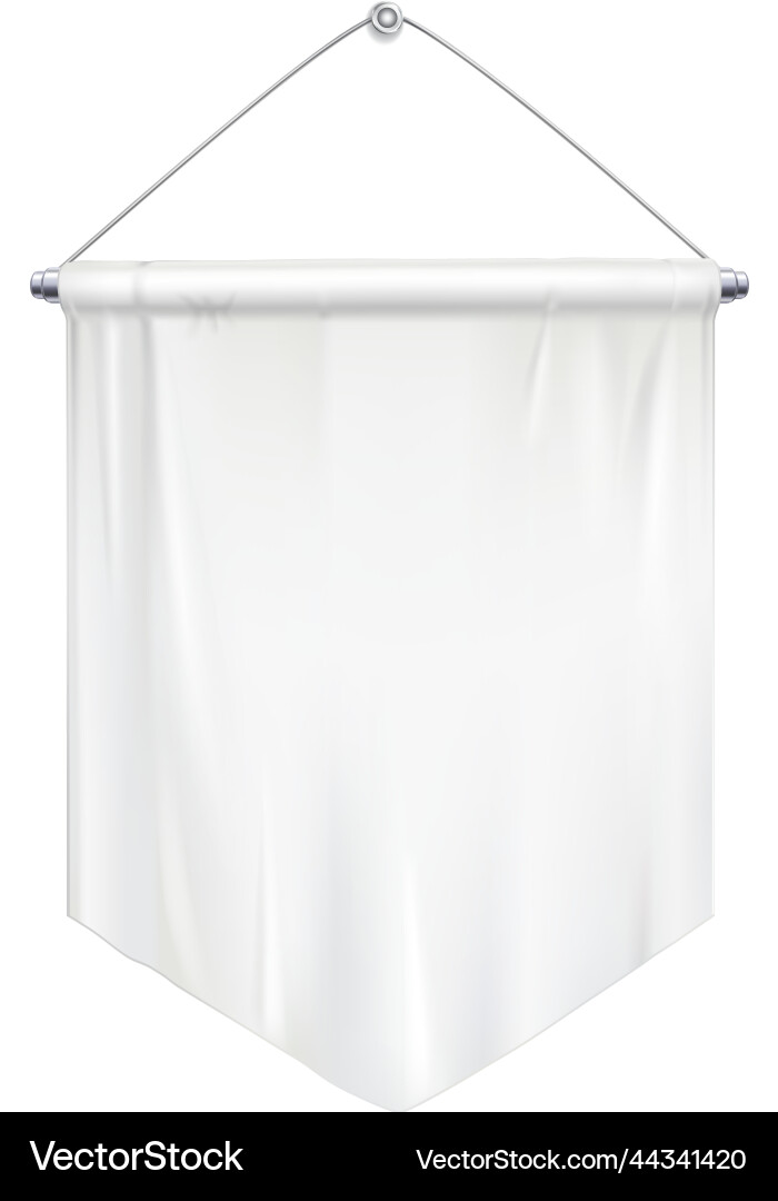 Realistic pennant Royalty Free Vector Image - VectorStock