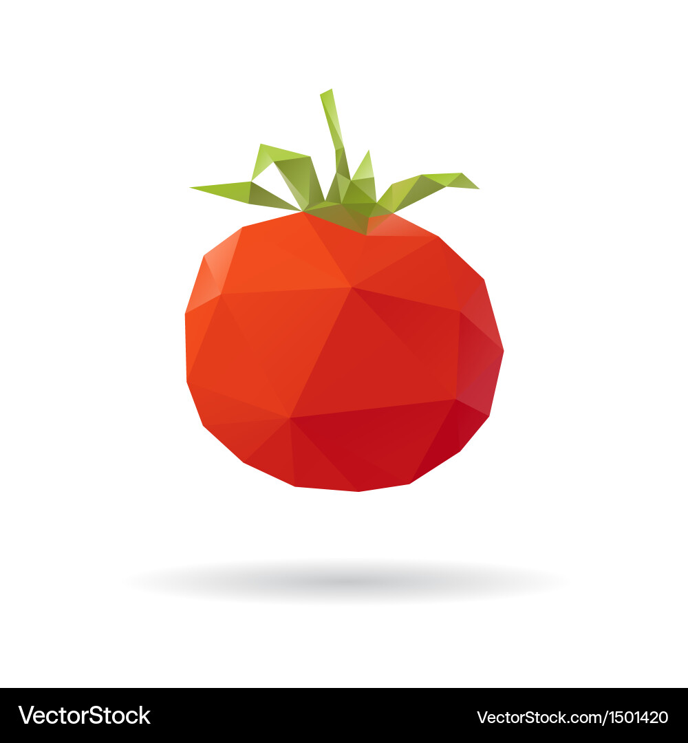 Tomato abstract isolated on a white Royalty Free Vector