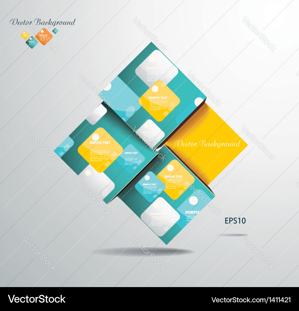 Abstract square background Royalty Free Vector Image