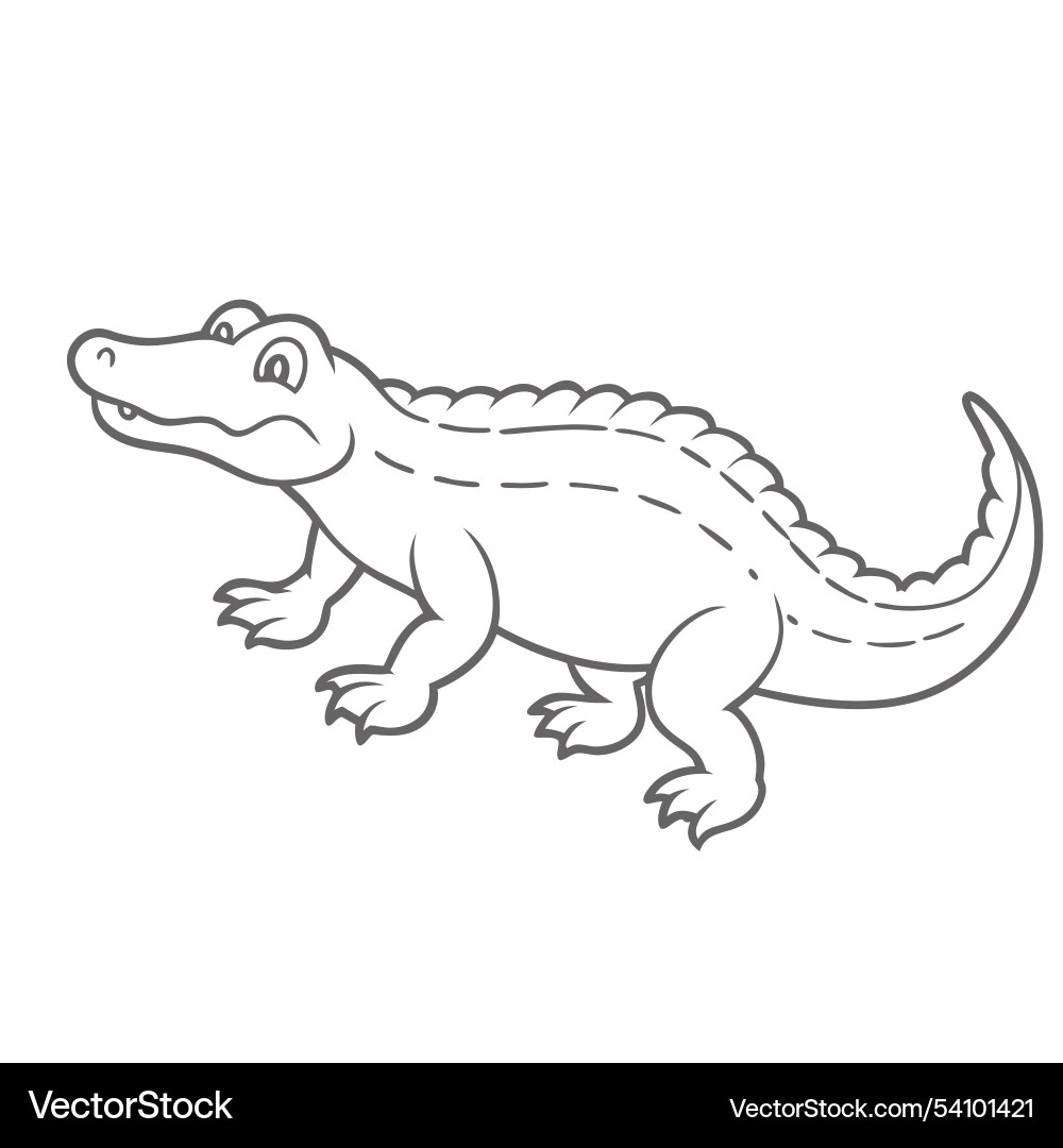 Animal coloring page outlines Royalty Free Vector Image