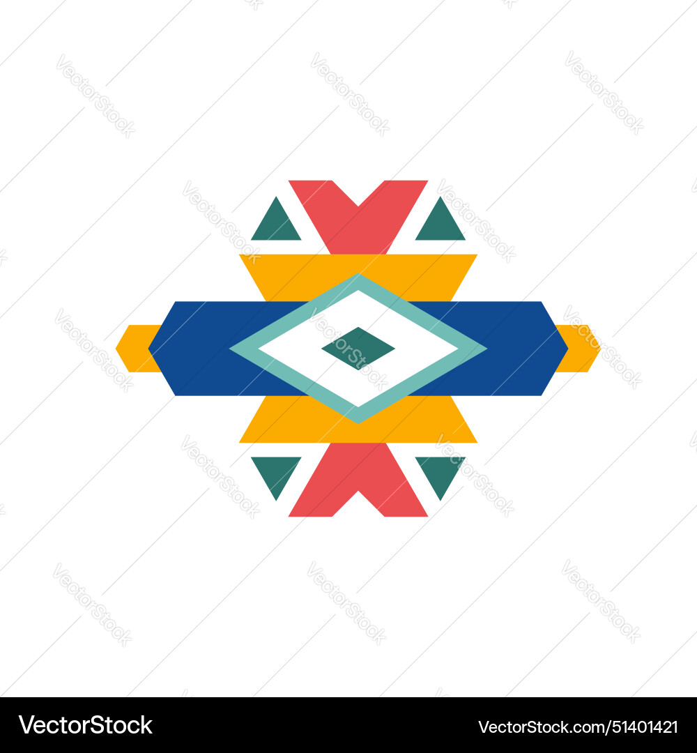 Indigenous native frame design Royalty Free Vector Image