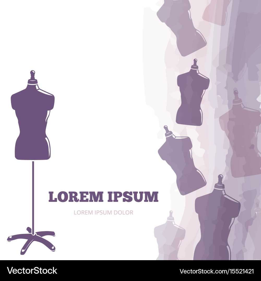 Tailor background or poster with dummy Royalty Free Vector