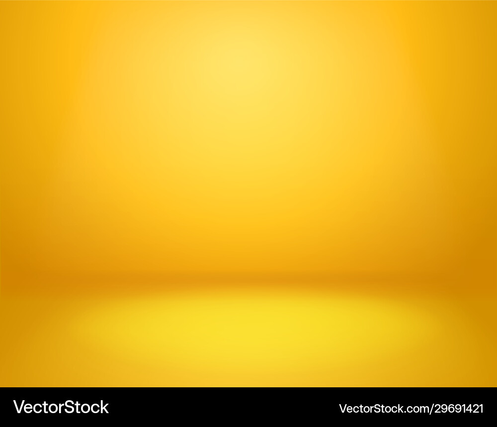 Vivid Yellow Studio Backdrop Royalty Free Vector Image
