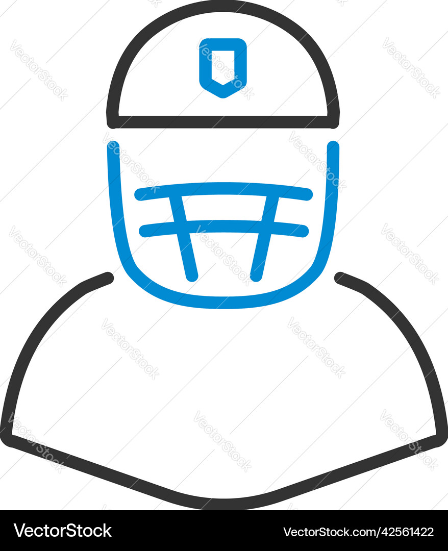 Cricket player icon Royalty Free Vector Image - VectorStock