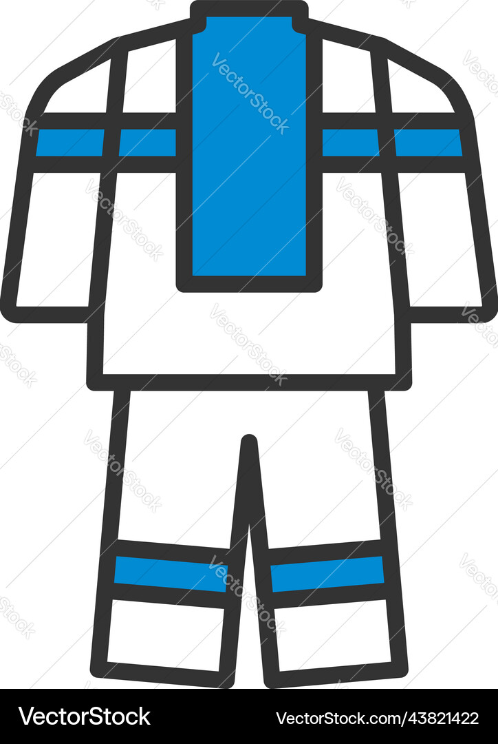 Fire service uniform icon Royalty Free Vector Image