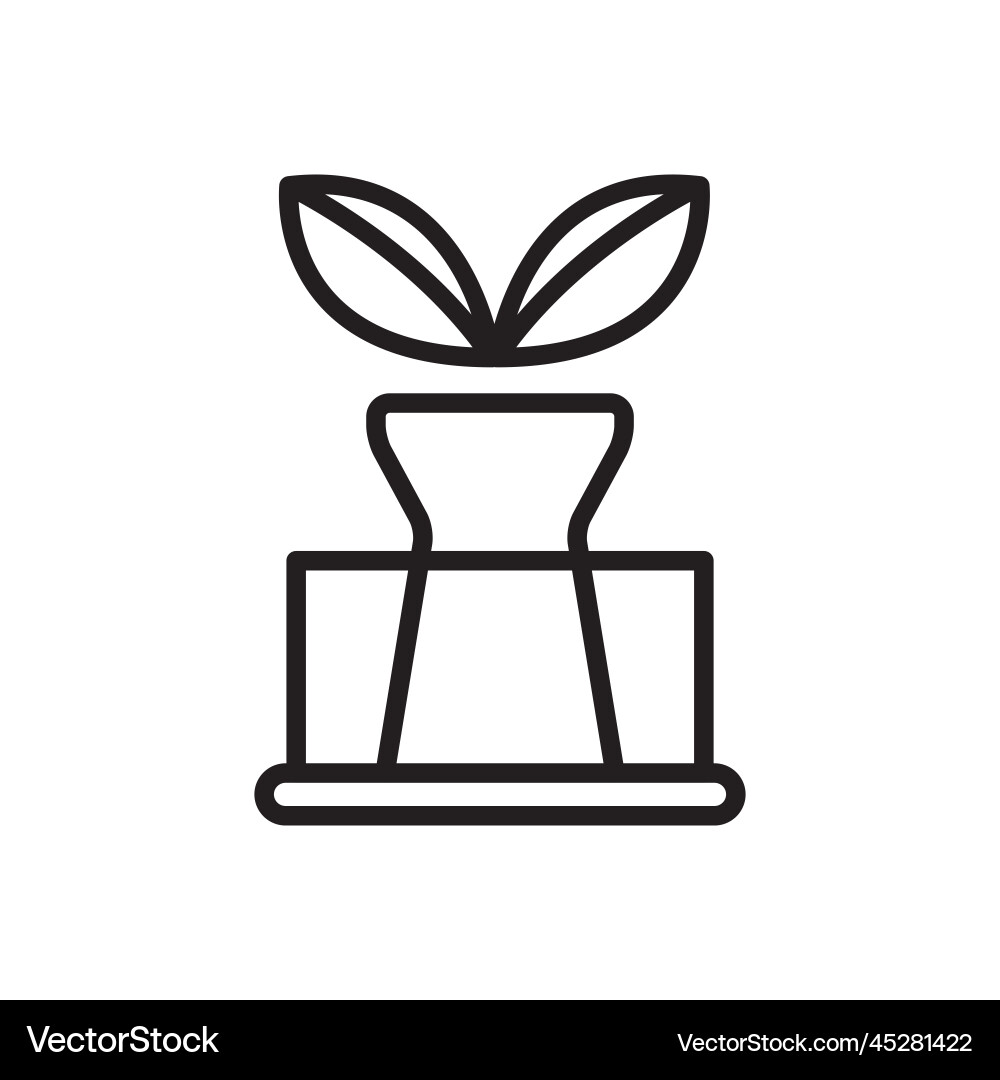 Spice leaf icon logo Royalty Free Vector Image
