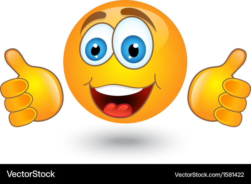 Yellow round emotion smiles Royalty Free Vector Image