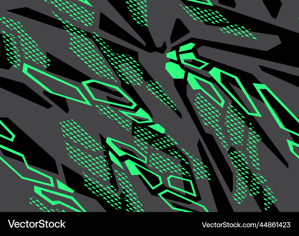 Abstract geometric racing camo seamless pattern Vector Image Abstract geometric racing camo seamless pattern Vector Image