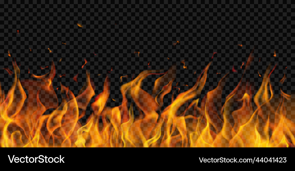Background of fire flames Royalty Free Vector Image