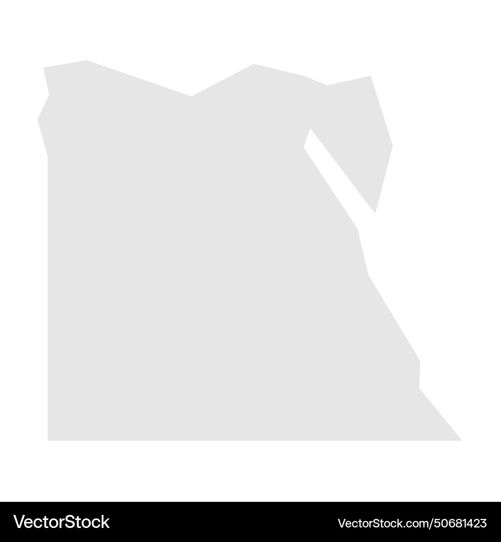Egypt simplified map Royalty Free Vector Image
