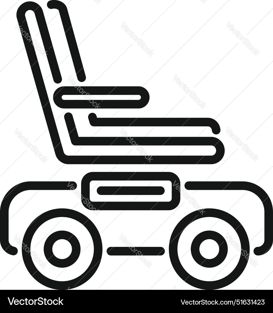 Electric wheelchair icon representing mobility Vector Image