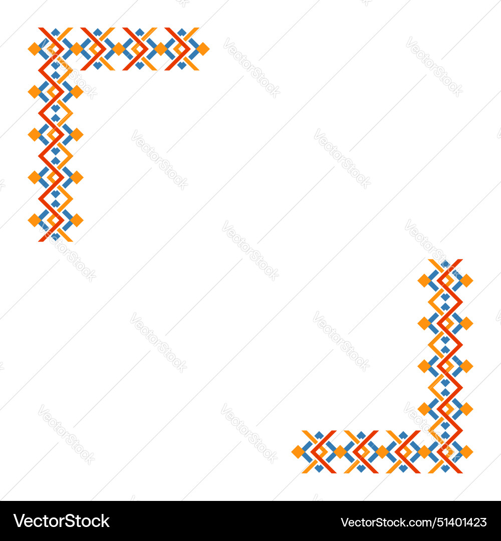 Indigenous native frame design Royalty Free Vector Image