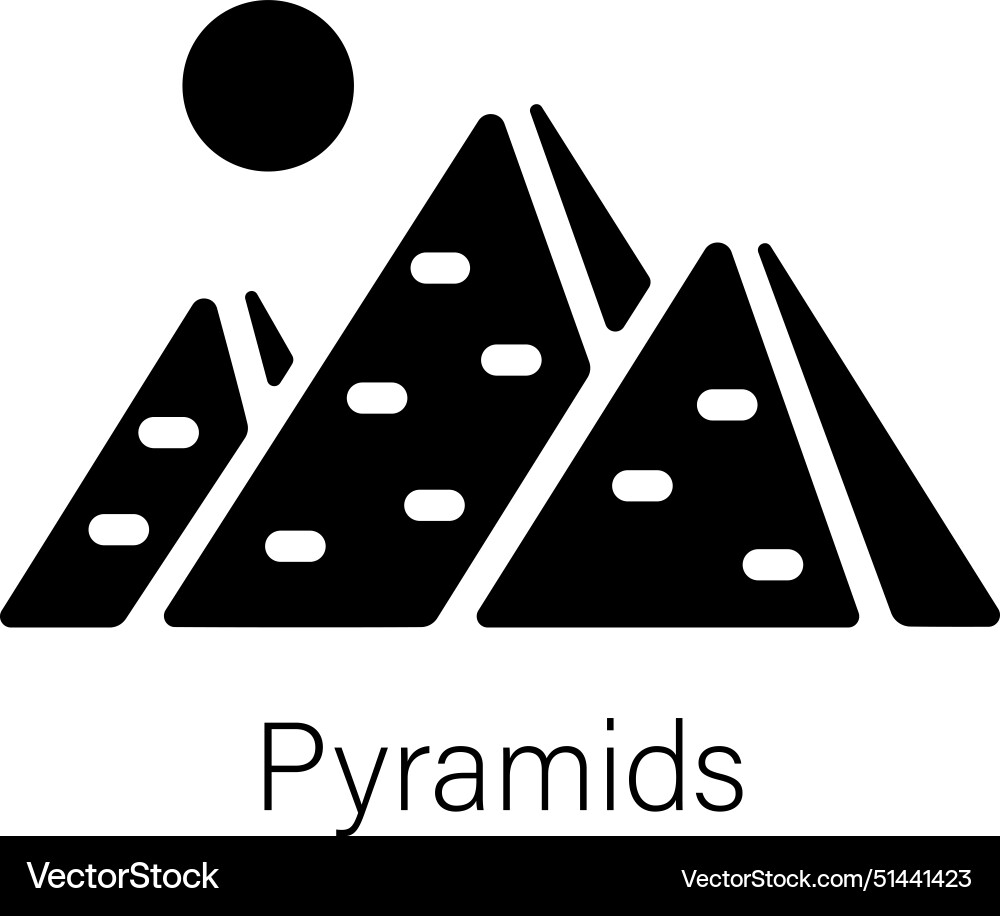 Pyramids Royalty Free Vector Image - VectorStock