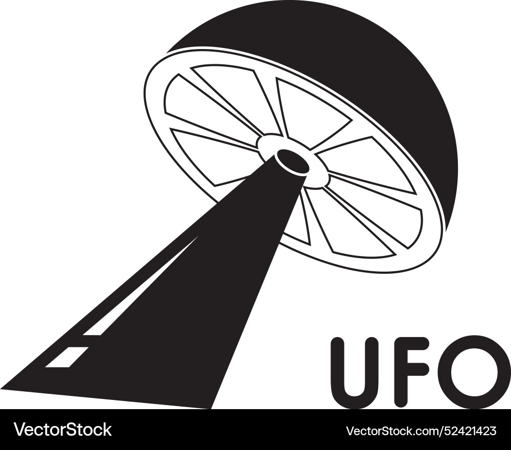 Ufo logo template Royalty Free Vector Image - VectorStock