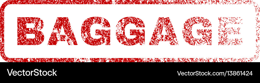 Baggage rubber stamp Royalty Free Vector Image