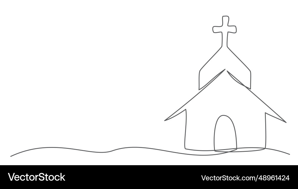 Simple Church Drawing