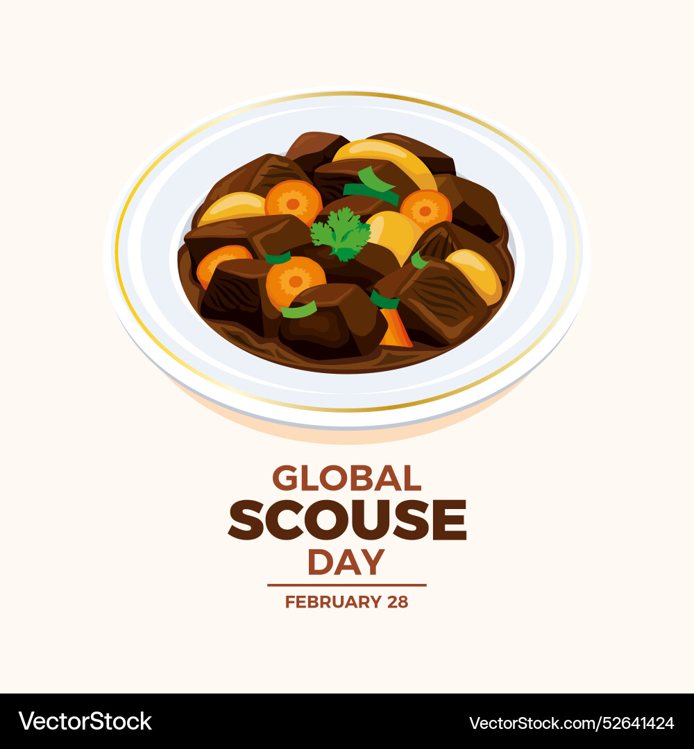 Global scouse day poster Royalty Free Vector Image