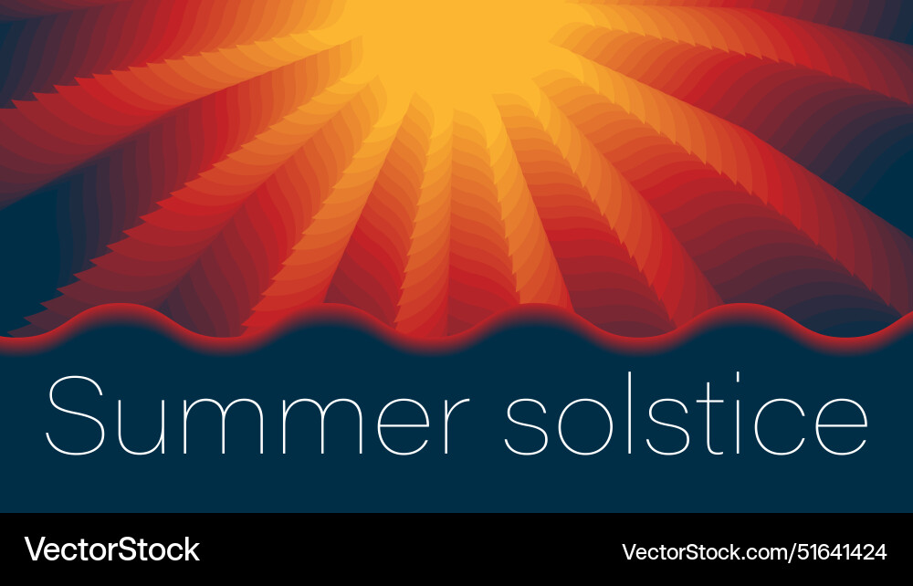Summer solstice Royalty Free Vector Image - VectorStock