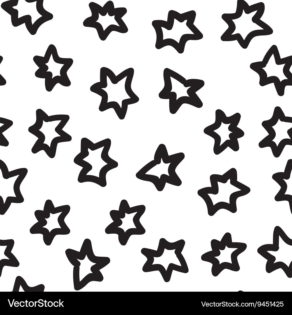 Abstract Star Seamless Pattern Royalty Free Vector Image