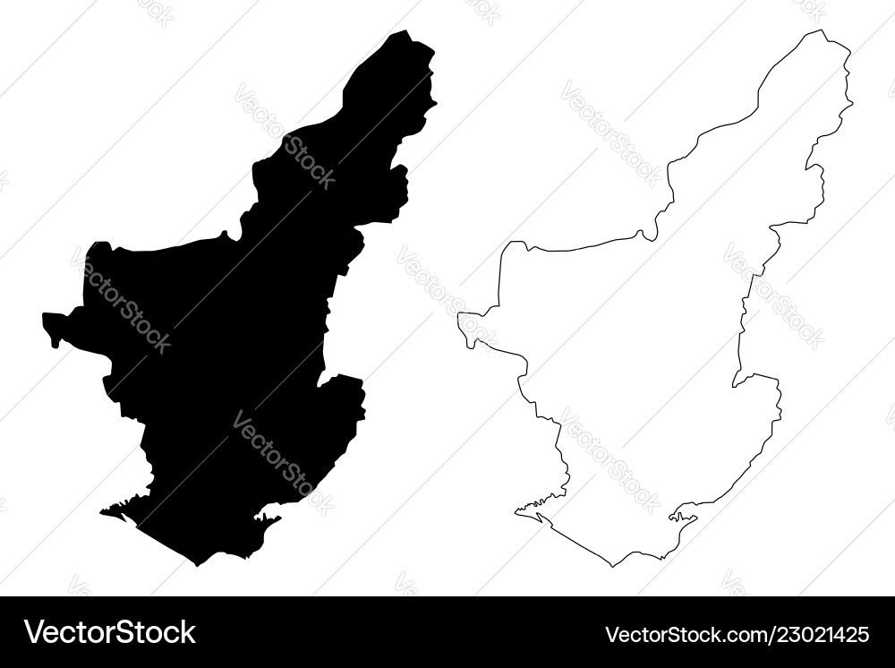 Adana map Royalty Free Vector Image - VectorStock