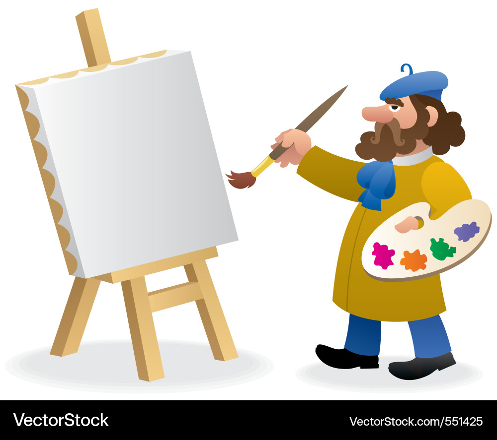 Artist Royalty Free Vector Image - VectorStock