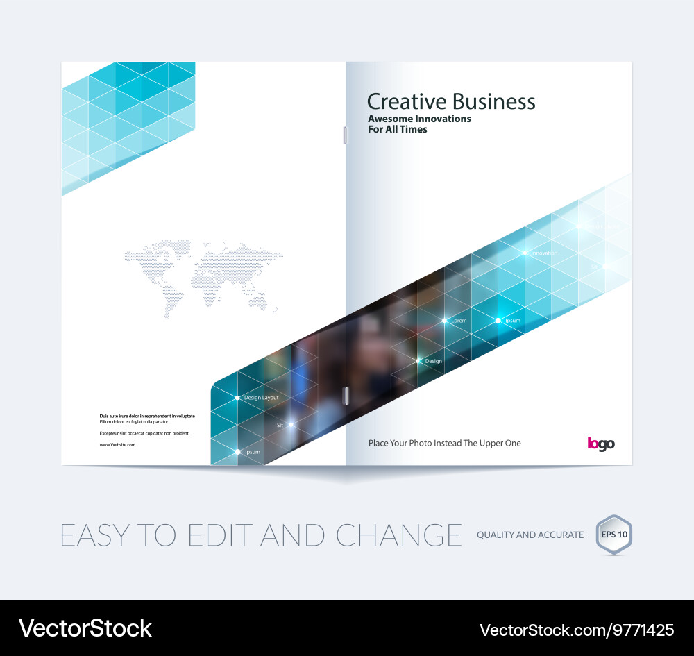 Broschüre Vorlage Layout Abdeckung Design jährlich