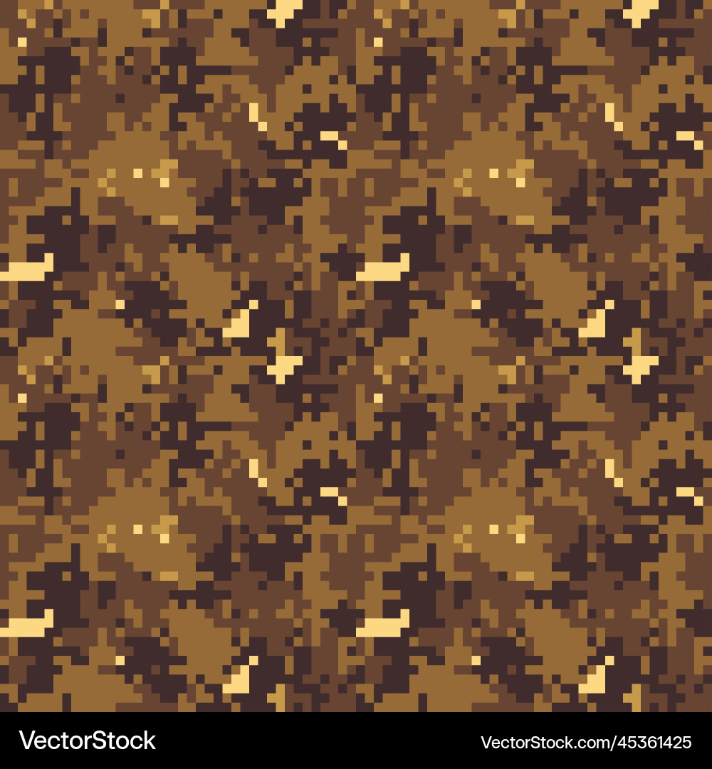 Camouflage military pixel Royalty Free Vector Image