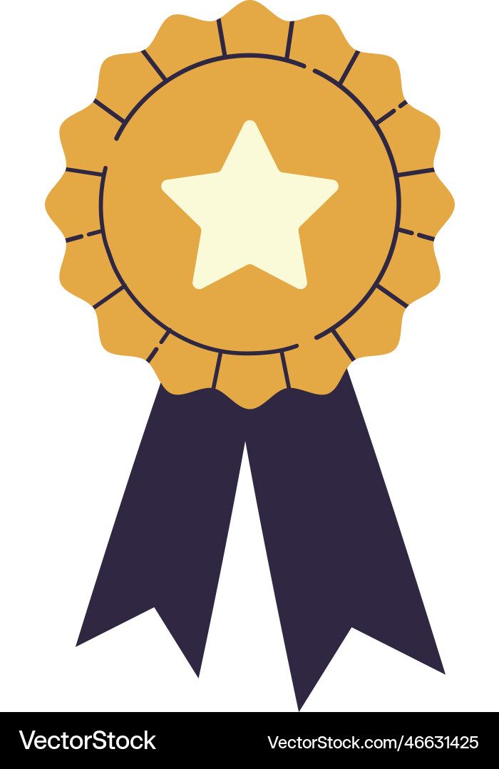 Gold medal award Royalty Free Vector Image - VectorStock