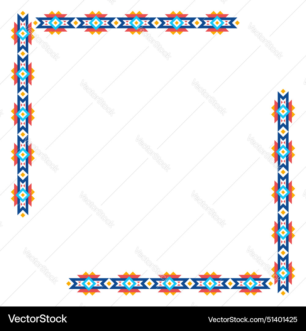 Indigenous native frame design Royalty Free Vector Image