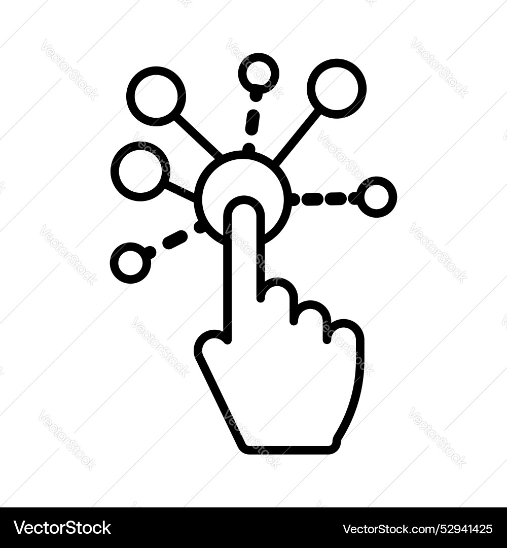 Interaktive Icon-Set Auswahl Vielfalt Symbol Touch