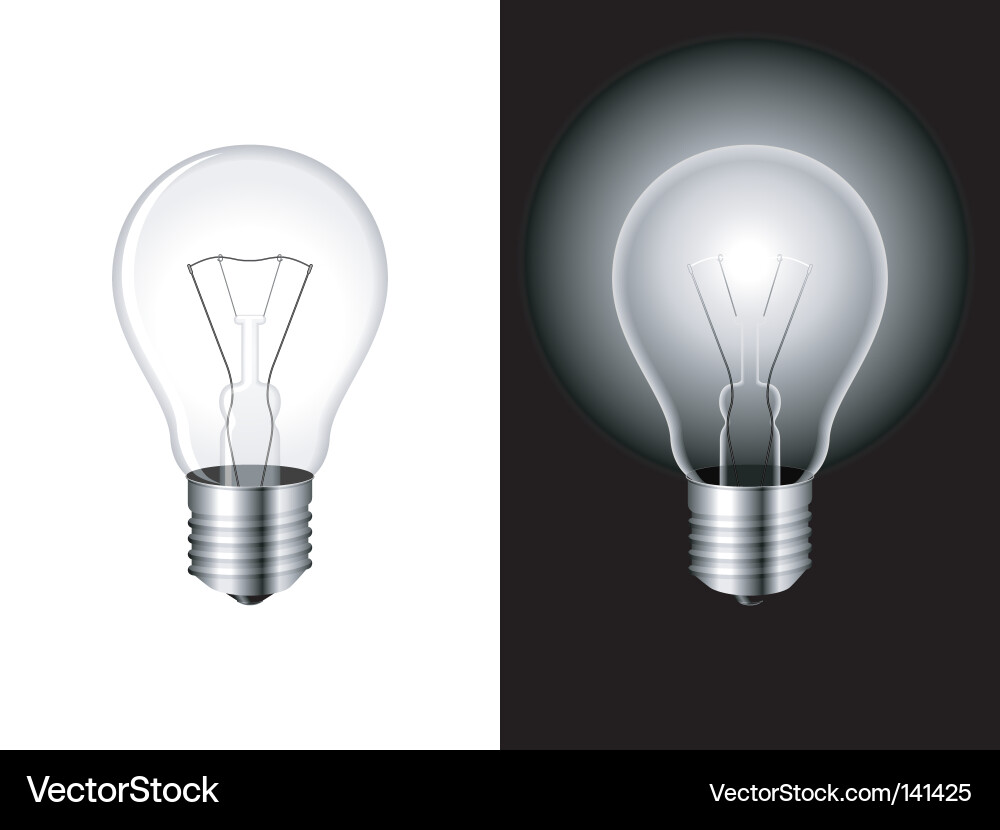 Light bulb Royalty Free Vector Image - VectorStock