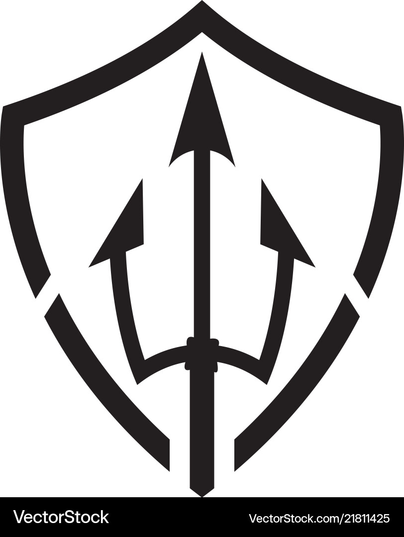 Trident Icon Template Royalty Free Vector Image