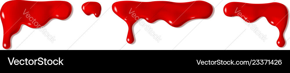 Red Blood Drops - Halloween Royalty Free Vector Image