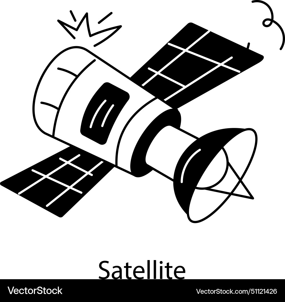 Satellite Royalty Free Vector Image - VectorStock