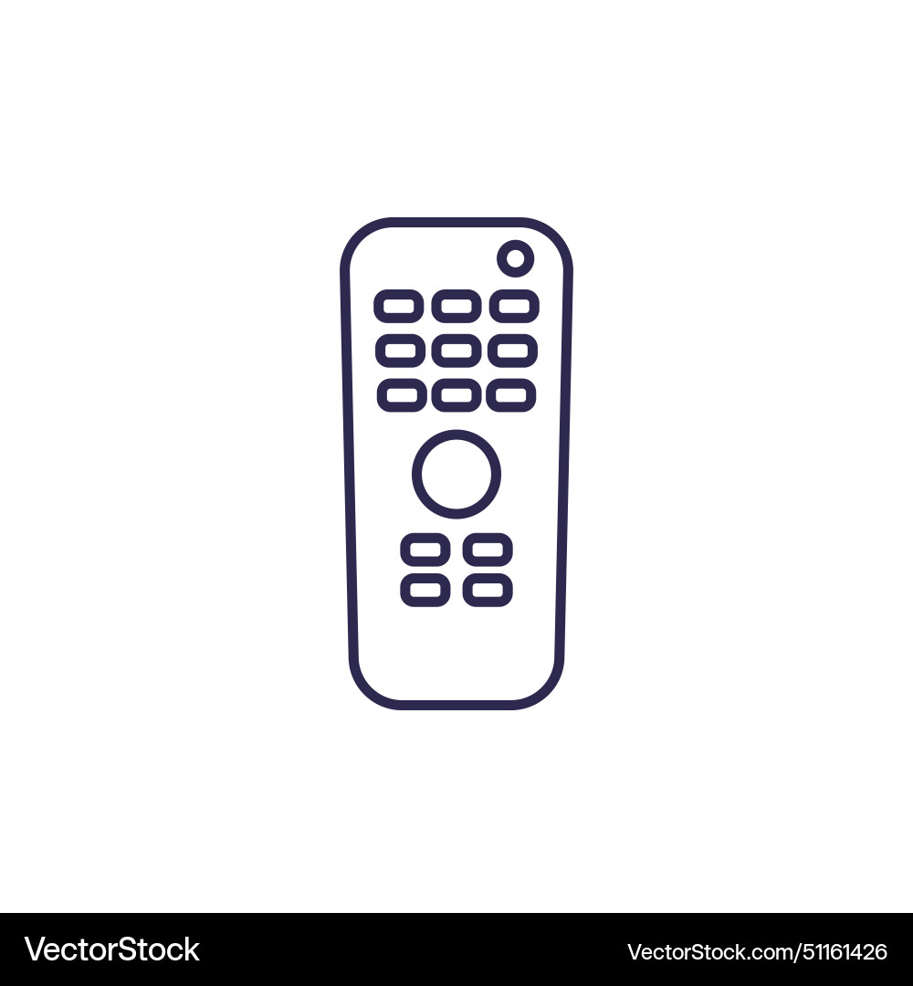 Tv remote control rc line icon Royalty Free Vector Image